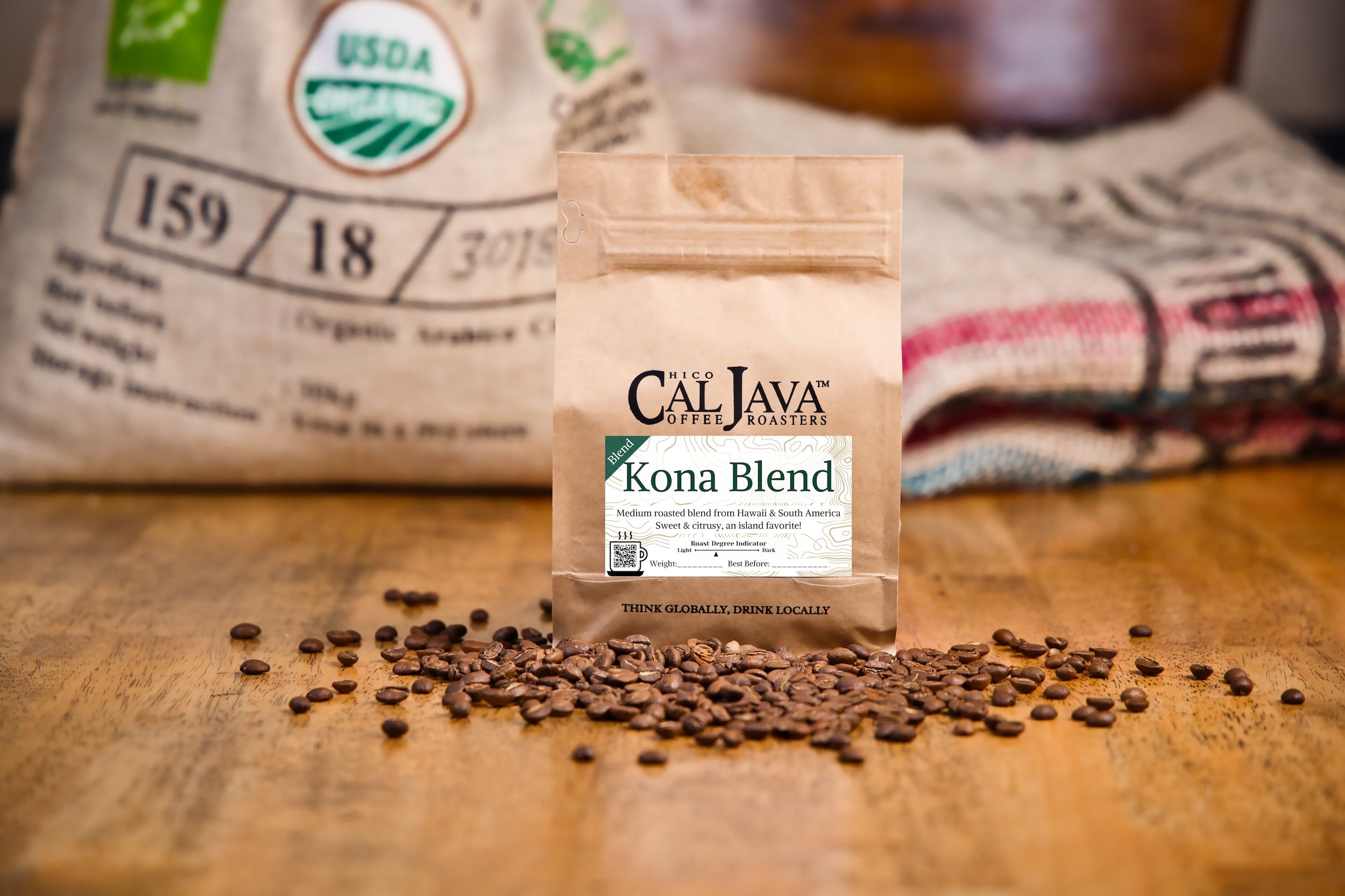 Fresh Roasted Kona Blend Coffee Beans – Cal Java Coffee Roasters